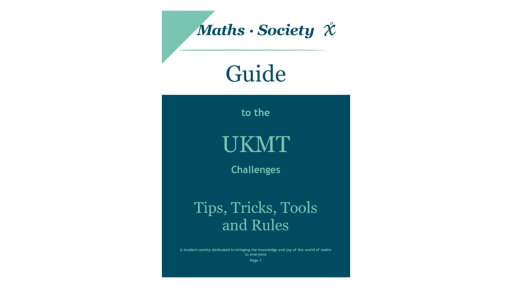 The UKMT junior challenges – Maths Society